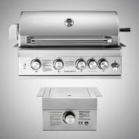China Propane Gas Stainless Steel Multifunction Drop Built in Barbeque Grill for Gas Charcoal for sale