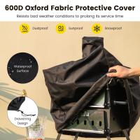 China Waterproof Cover Included 2-Layer Wood Fired Pizza Oven with 30*30*1.0cm Pizza Stone for sale