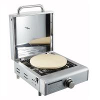 China Rotisserie Roaster Propane Grill with Tabletop Pizza Maker and Stainless Steel Housing for sale