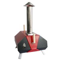China 16 Inch Portable Pellet Pizza Maker Stove with Orange Color and Powder Spraying Surface for sale