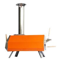 China 16 Inch Portable Pellet Pizza Maker Stove with Orange Color and Powder Spraying Surface for sale