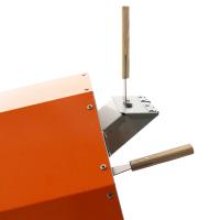 China 16 Inch Portable Pellet Pizza Maker Stove with Orange Color and Powder Spraying Surface for sale