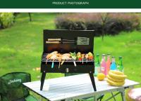 China Modern Style Black Camping Patio Foldable Barbecue Charcoal Portable Outdoor Grill BBQ for sale