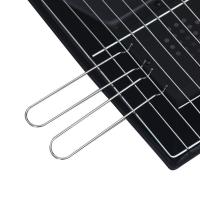 China 2 in 1 Outdoor Garden Charcoal Fire Pit Brazier with Square Barbecue 46.5*46.5*347cm for sale