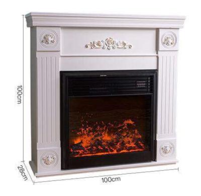 China Metal 3D White Simulation Electronic Fireplace for Family Directly from 110V / 220V for sale