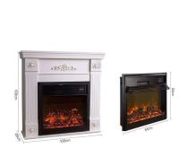 China Metal 3D White Simulation Electronic Fireplace for Family Directly from 110V / 220V for sale