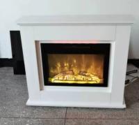 China Metal 3D White Simulation Electronic Fireplace for Family Directly from 110V / 220V for sale