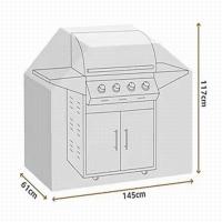 China Heavy Duty Waterproof Outdoor Rain BBQ Grill Cover in 600D Polyester Fabric for Garden for sale