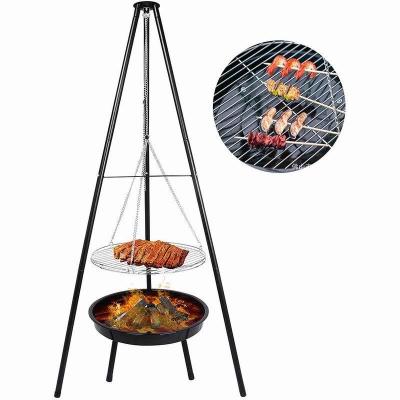 China Adjustable Portable Backyard Cooking Stand for BBQ Rotisserie Tripod Outdoor Garden for sale