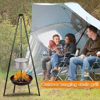 China Adjustable Portable Backyard Cooking Stand for BBQ Rotisserie Tripod Outdoor Garden for sale