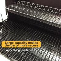 China Smokeless Barrel Smoker BBQ Grill with Piezoelectric Ignition and Convenient Table for sale