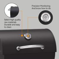 China Smokeless Barrel Smoker BBQ Grill with Piezoelectric Ignition and Convenient Table for sale