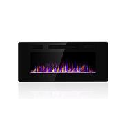 China Customized Logo Acceptable Electric Fireplace Stove with 9 Flame Colors Wall Mounted for sale