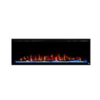 China 1500w Adjustable Thermostat Indoor Electric Fireplace with Modern Decor LED Fire Flame for sale