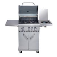 China Custom Stainless Steel 4 Burner Outdoor BBQ Grill GAS AND Charcoal Grill for Outdoor for sale