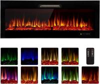 China Electric Fireplace Heater WN-D60 Industrial Style Wall Mounted Kamin 9 Flame Colors for sale