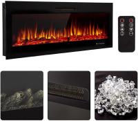 China Electric Fireplace Heater WN-D60 Industrial Style Wall Mounted Kamin 9 Flame Colors for sale