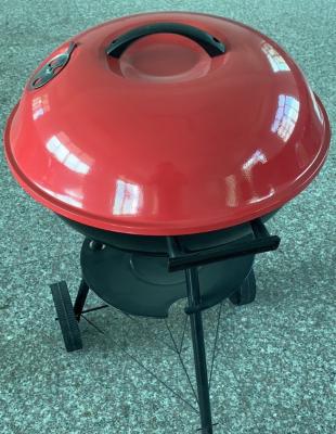 China All-Season 17 Inches Garden Patio Design Apple Shape Outdoor BBQ Grill Charcoal Smoker for sale