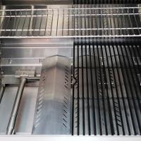 China Easily Cleaned 4 1 Burners Stainless Steel Trolley Courtyard Outdoor BBQ Machine Gas Grill for sale