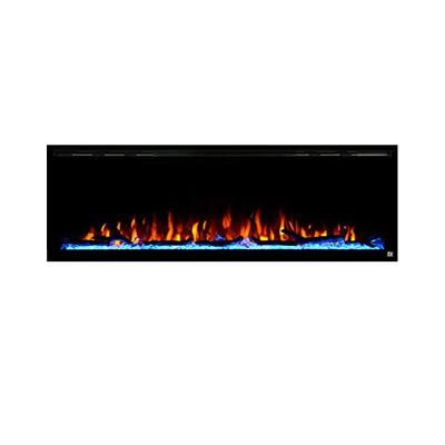 China Wall Mount Nine Colors Kamin Electric Fireplaces Stoves with Metal and Tempered Glass for sale