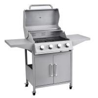 China Metal Type Steel Portable 4 Burner Gas Bbq Grill for Commercial Smokeless Cooking for sale