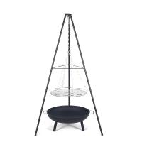 China Outdoor Camping Fire Pits with Tripod Hanging Stand 88*88*150 cm G.W./N.W 7/6 kgs for sale