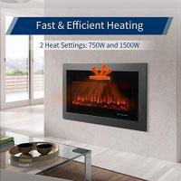 China Customized Logo Acceptable Electric Fireplace Indoor Heater with Adjustable Thermostat for sale
