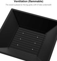 China Outdoor Heating Square Fire Pit 32 Inch for Patio Backyard Garden High Satisfaction for sale