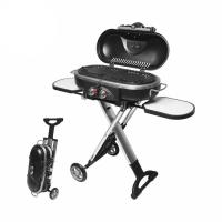 China Portable Foldable Gas Electronic Camping Outdoor Barbecue BBQ Gas Grills with Trolley for sale