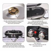 China Portable Foldable Gas Electronic Camping Outdoor Barbecue BBQ Gas Grills with Trolley for sale