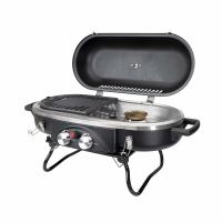 China Easily Assembled 2 Burner Propane BBQ Gas Grill with Rotisserie Natural Gas Type for sale