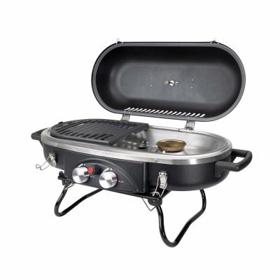 China Easily Assembled 2 Burner Propane BBQ Gas Grill with Rotisserie Natural Gas Type for sale