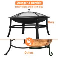 China 26 inch fire pits for outdoor camping smokeless round wood burning 66*66*42 cm stocked for sale
