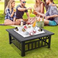 China 32 Inch Brazier Pan Wood Burning Fire Pit for Indoor Packing Size 62.5*22.5*72.5 cm for sale