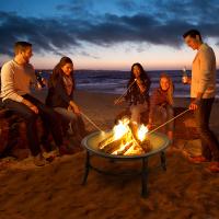 China Travel-Friendly 26 Inch Fire Pit Perfect for Camping and Outdoor Gatherings for sale