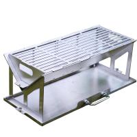 China Powder Coated Finish Portable BBQ Grill with Woodfired Oven and Rotisserie Stove for sale