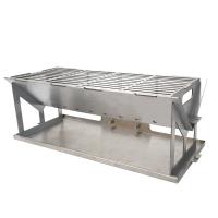China Powder Coated Finish Portable BBQ Grill with Woodfired Oven and Rotisserie Stove for sale