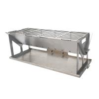 China Powder Coated Finish Portable BBQ Grill with Woodfired Oven and Rotisserie Stove for sale