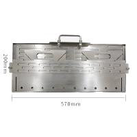 China Powder Coated Finish Portable BBQ Grill with Woodfired Oven and Rotisserie Stove for sale