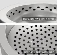China Smokeless Fire Pit for Camping Stocked and Ready to Ship Stainless Steel Wood Stove for sale