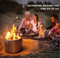 China Smokeless Fire Pit for Camping Stocked and Ready to Ship Stainless Steel Wood Stove for sale