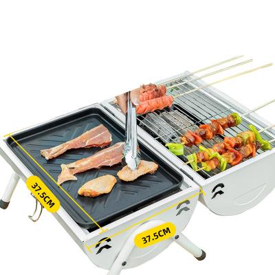 China Powder Coated Steel Barrel Rotisserie Kitchen BBQ Charcoal Grill for Outdoor Picnics for sale