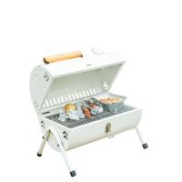 China Powder Coated Steel Barrel Rotisserie Kitchen BBQ Charcoal Grill for Outdoor Picnics for sale