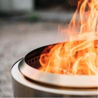 China Customized Logo Acceptable 15 Inch Smokeless Stainless Steel Stove for Modern Camping for sale