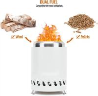 China 15*15*16cm Smokeless Stainless Steel Tabletop Wood Pellet Stove with Foldable Legs for sale