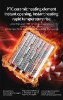 China NO App-Controlled 500W Cute Design PTC Ceramic Room Desk Electric Hot Air Fan Heater for sale