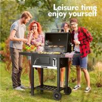 China Large Smokeless BBQ Roaster Oven Portable Woodfired Camping Rotisserie Charcoal Grill for sale