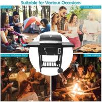 China Large Smokeless BBQ Roaster Oven Portable Woodfired Camping Rotisserie Charcoal Grill for sale