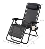 China Outdoor Table Heavy Duty Folding Recliner Zero Gravity Chair for Sleeping on the Beach for sale