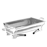 China Stainless Steel 304/201 Camping BBQ Grill Portable Folding Charcoal for Hiking Picnic for sale